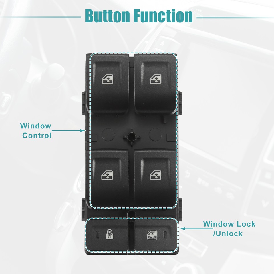 Front Driver Power Window Switch for Chevy Silverado 1500 GMC Sierra ...