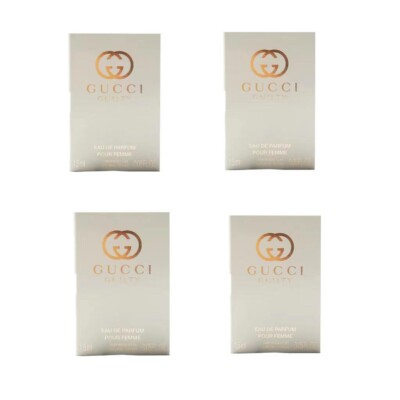 4 x GUCCI GUILTY Eau de Parfum Women's Perfume Fragrance Sample .05oz ...