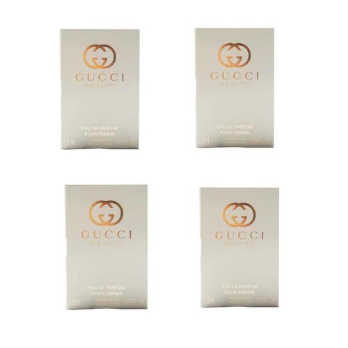 4 x GUCCI GUILTY Eau de Parfum Women's Perfume Fragrance Sample .05oz ...