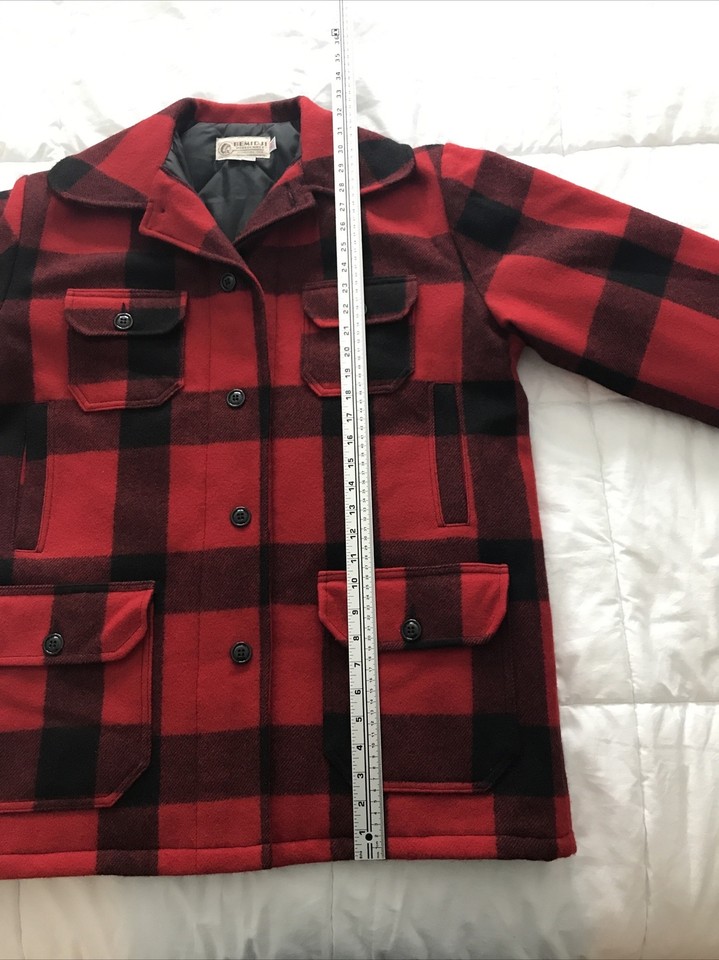 Bemidji Woolen Mills Superior Heavy Lined Hunting Coat Wool Jacket 44 ...