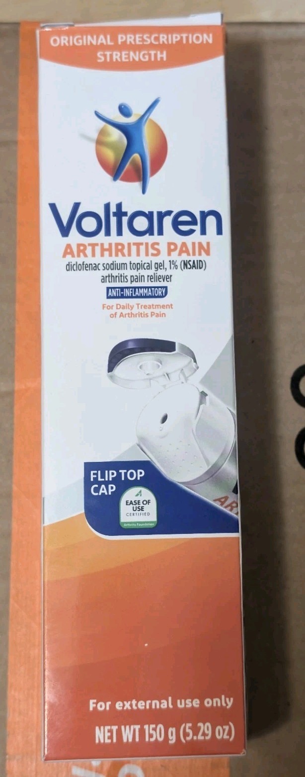 Voltaren Diclofenac Sodium Topical Arthritis Pain Relief Gel Tube - 5.3 ...