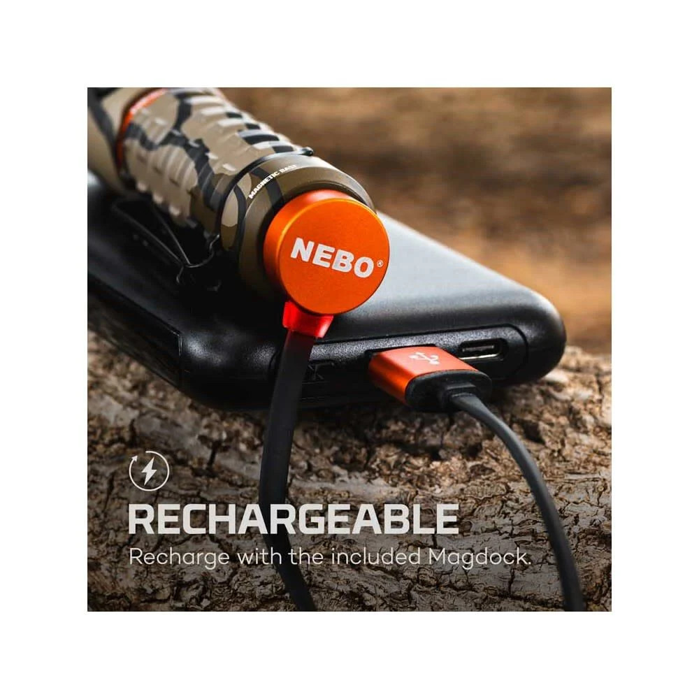 Nebo Torch 2000 Lumens Camo Rechargeable Battery Pocket Flashlight | eBay