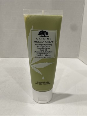 Origins Hello Calm Relaxing + Hydrating Face Mask ~2.5 Oz/ 75 ml~ Full ...