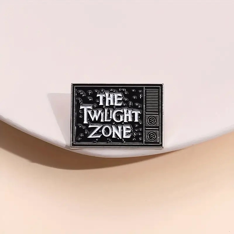 The Twilight Zone Enamel Pin Vintage TV Shaped Button ♡ Sci-Fi Classic ...