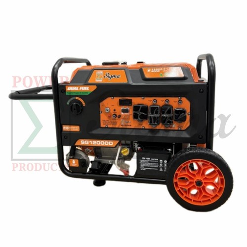 Sigma 12000 Watts Dual Fuel Electric Start Gas Generator with CO Alert ...