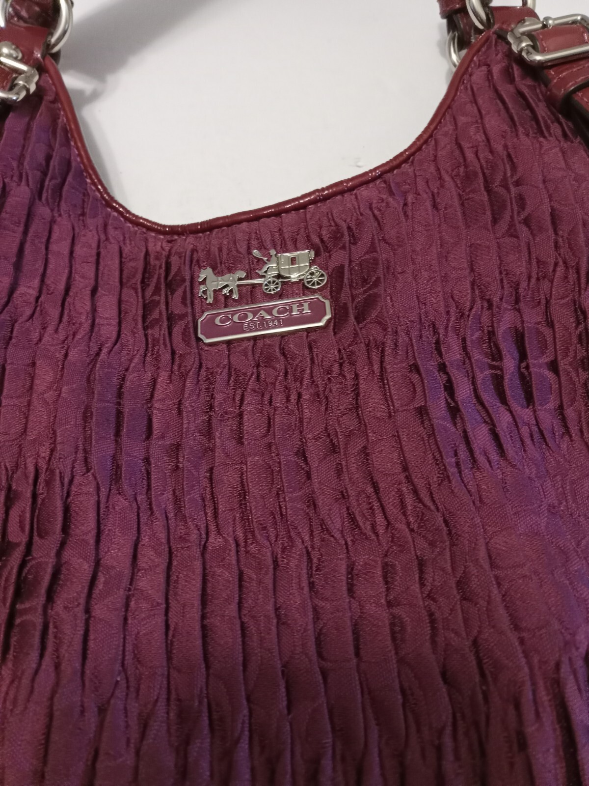 Coach Maggie Berry Gathered Ruched Authentic 18886 Womens Purse ...