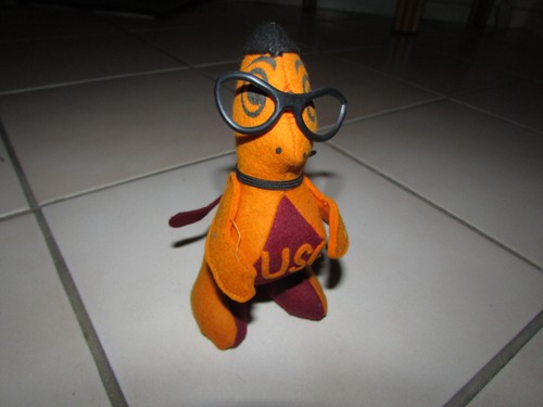 VINTAGE USC BIRD BRAIN MASCOT DOLL FIGURE / LOS ANGELES COLLEGE ...
