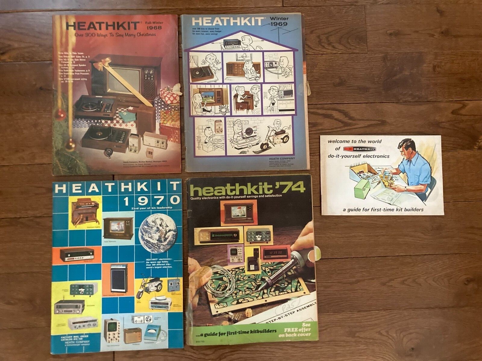 4 HEATHKIT ELECTRONICS CATALOGS 1968 1969 1970 1974 VINTAGE COMPUTERS KIT BLDRS | eBay