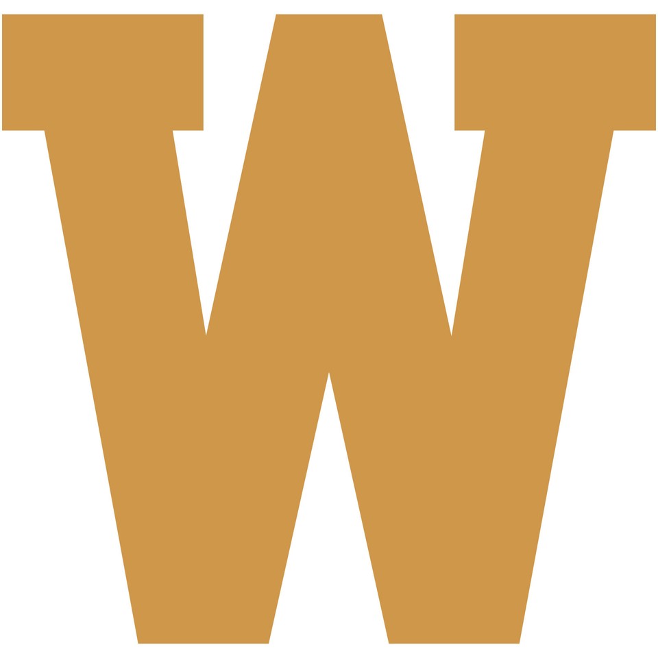 Varsity Letter W Decal Sticker Vinyl Window Laptop College Athletic ...