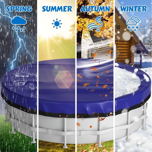 10ft Round Pool Cover for Above Ground Pools 10 ft by 30 Circle Pools ...