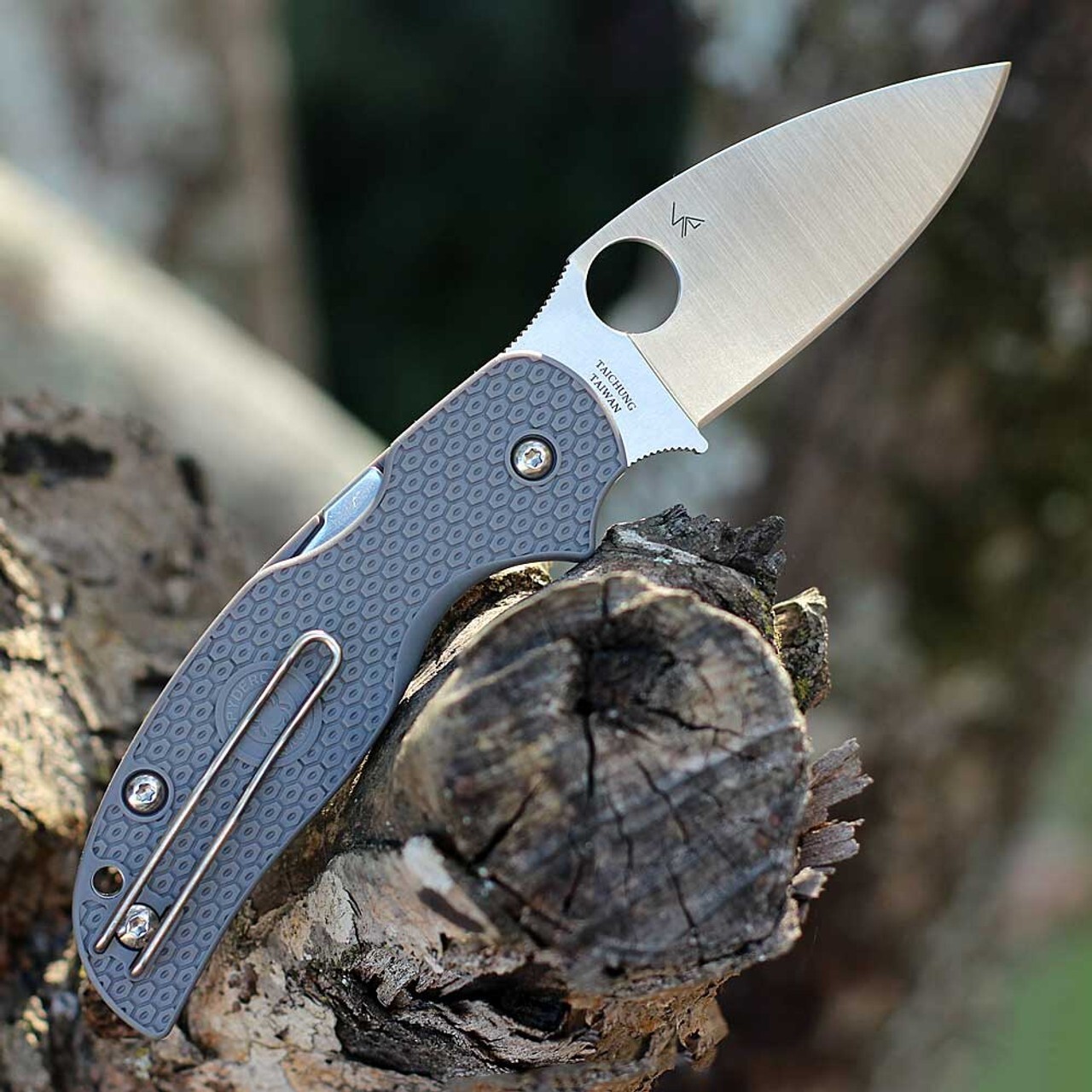 SPYDERCO SAGE 5 LIGHTWEIGHT FOLDING KNIFE MAXAMET TOOL STEEL GRAY FRN ...