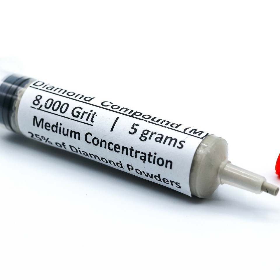 Diamond Paste Compound Polishing Lapidary 5 Gram 200.000 to 400 Grit (M ...