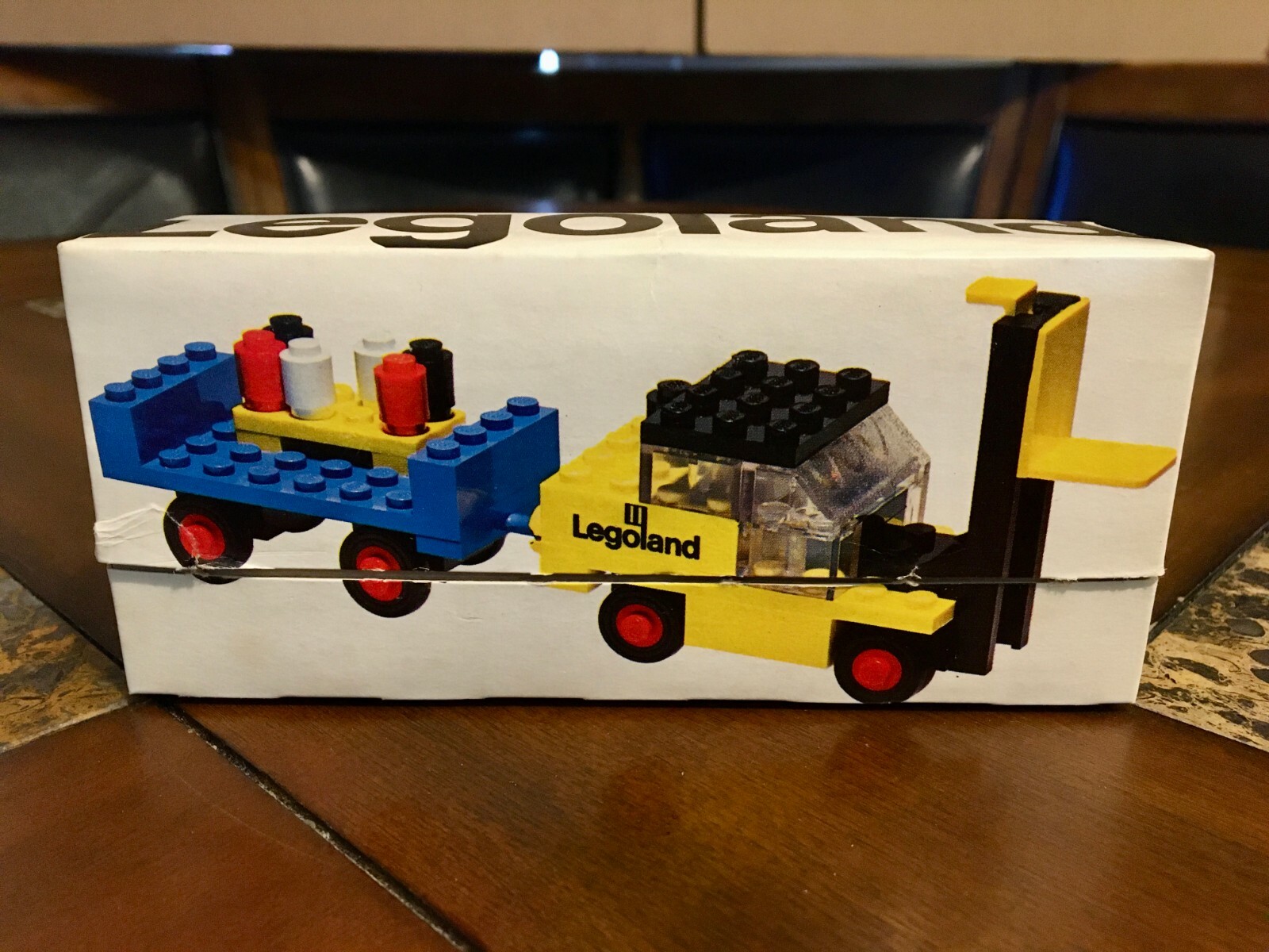 LEGO 1972 FORKLIFT TRUCK & TRAILER 652 COMPLETE WITH BOX AND ...