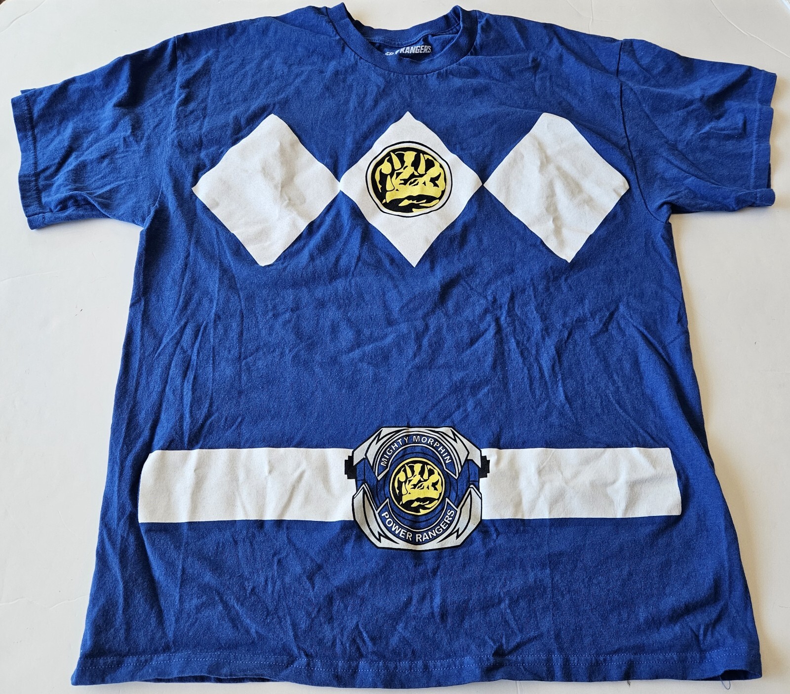Mighty Morphin Power Rangers Blue Ranger T-Shirt, Blu… - Gem