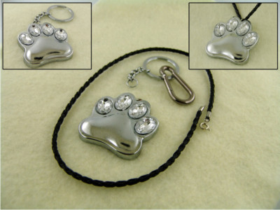 PAW CHANGEABLE REAR VIEW MIRROR PENDANT EMBLEM & KEY CHAIN FOR CAR ...