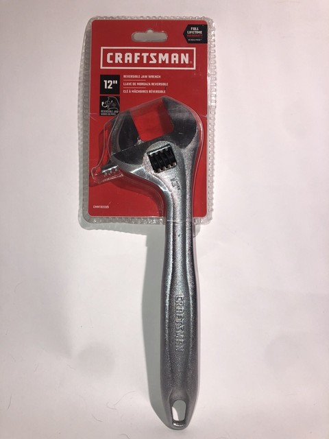 Craftsman 12" Steel Reversible Jaw Adjustable Wrench CMMT82339 Lifetime ...