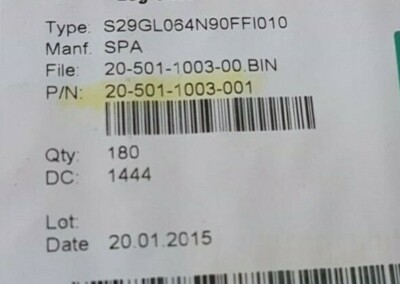 180 X SPANSION PROGRAMMED S29GL064N90FFI010 IC FLASH 64M PARALLEL 64BGA ...