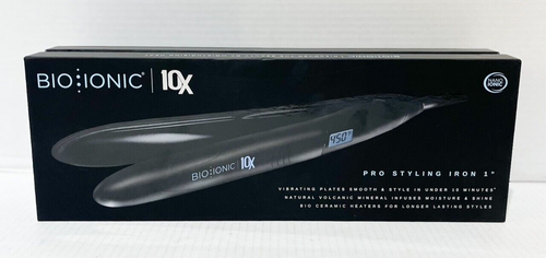 Bio Ionic 10X Pro Styling Iron 1"-Nano Ionic-with Vibrating Plates ...