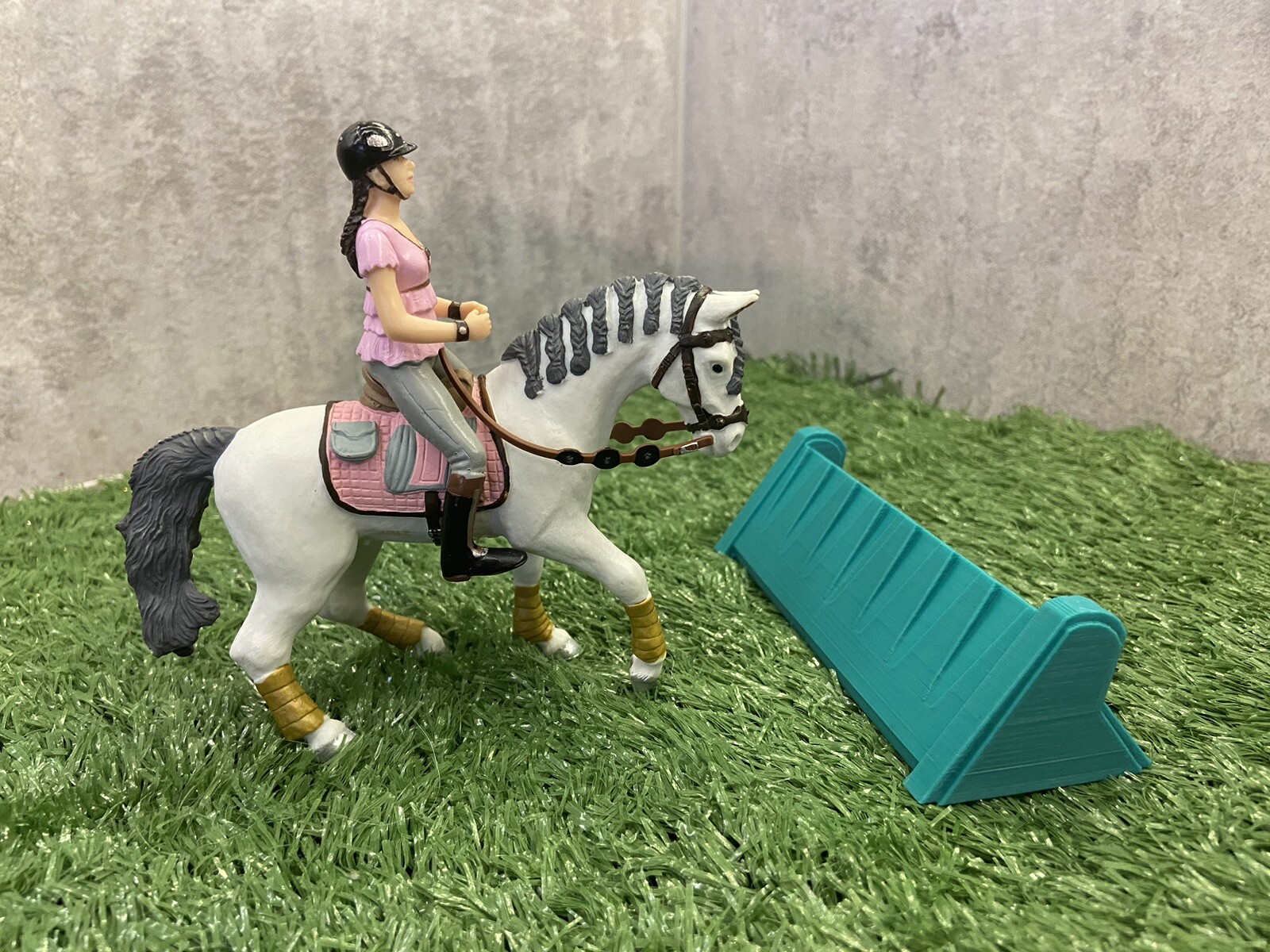 3D printed horse Cross Country Jump for schleich horses toys, Pretend ...