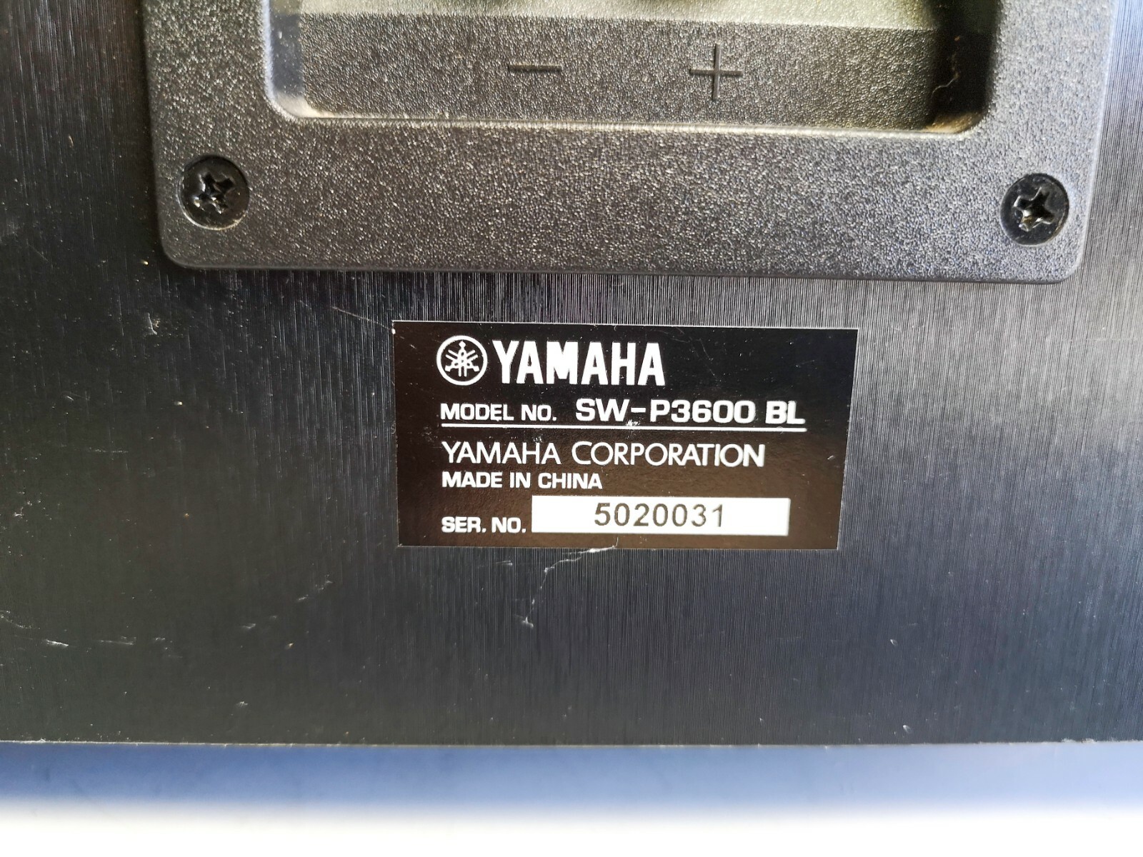 Yamaha Sw-p3600 BL 10" Passive Subwoofer Speaker 120w for sale online ...