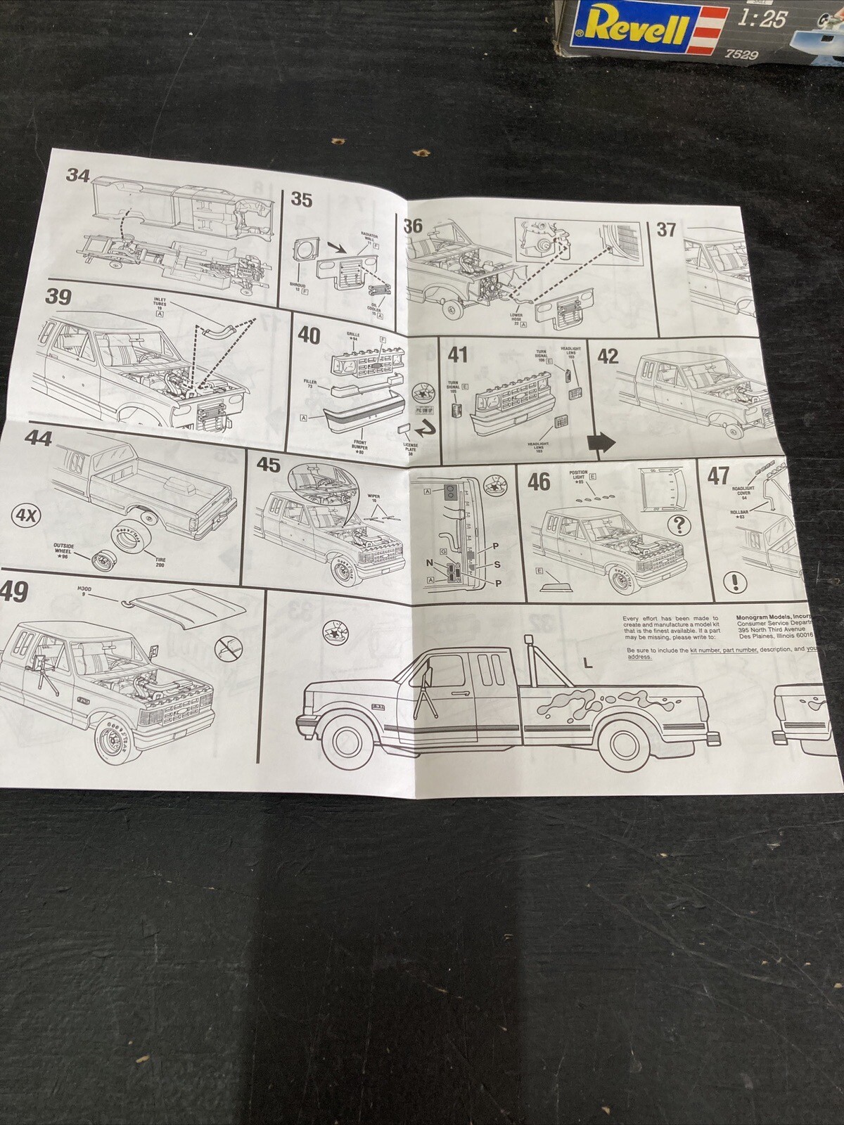 Vintage Monogram Lot of model car kit instructions Fords , Mustangs Lot ...