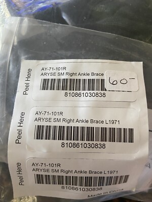Aryse AY-71 101R LEFT Ankle Brace L1971 New | eBay