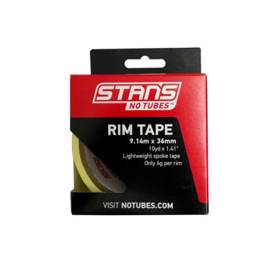 Stan's NoTubes Roll 36mm x 10 yd Tape Stans Yellow 36 mm No Tubes Rim ...