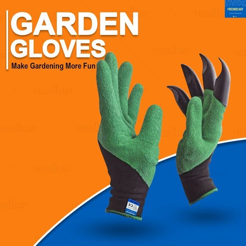 Heavy Duty Garden Farming Gloves Washable with Right Hand Fingertips ...