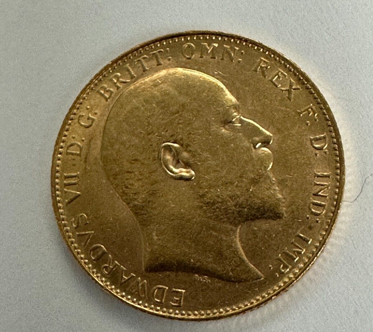 1909 Edward VII Great Britain Full Soverein 22K Gold 7.9g Coin | eBay