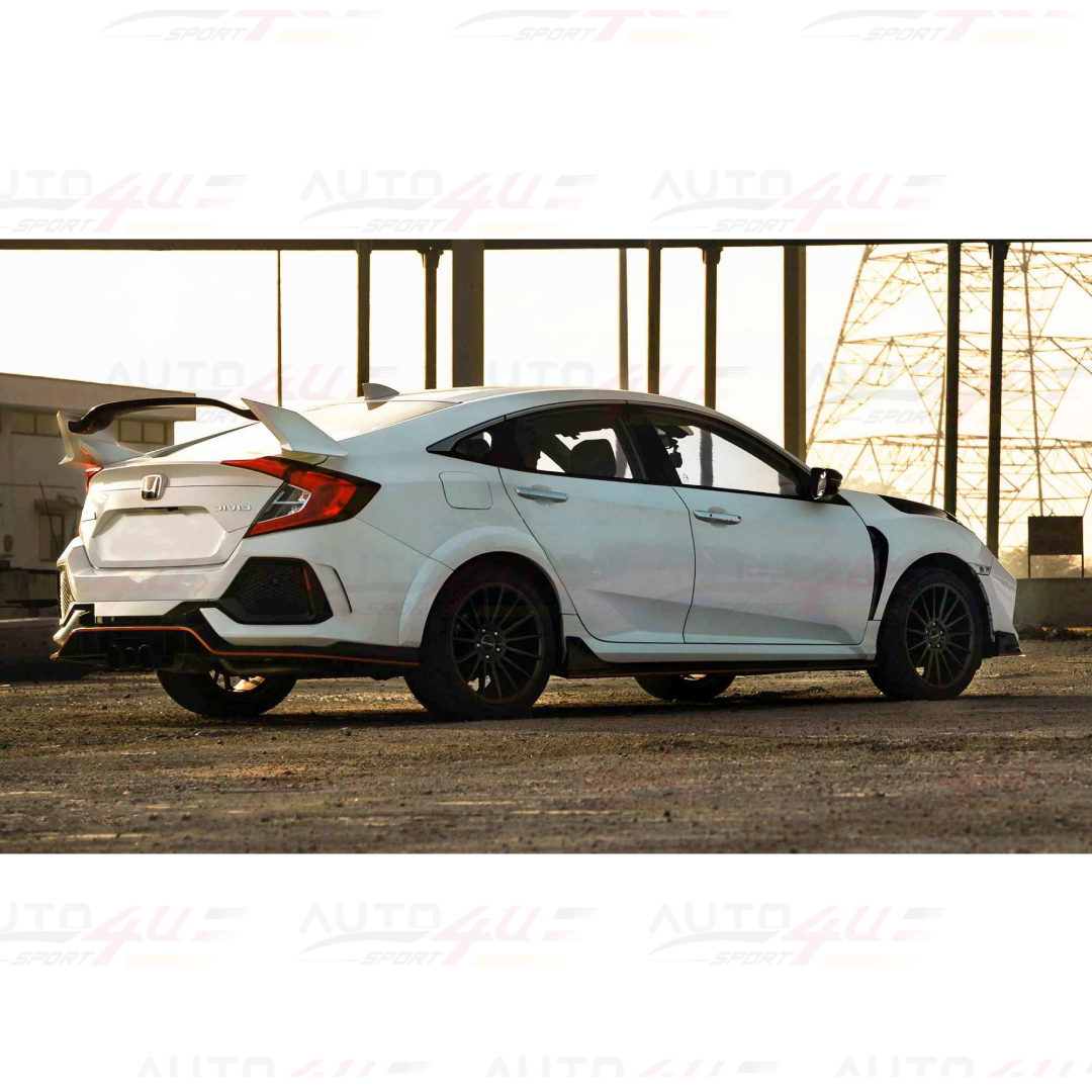 For 2016-2021 Honda Civic Sedan Type R Style Wide Body Kit Fender ...