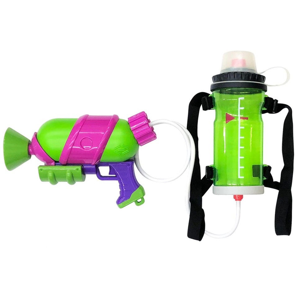 Nintendo Splatoon 2 Splash Shooter with Ink Tank Neon Green Water Gun ...