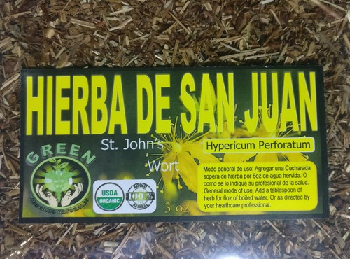 St. John's Wort Tea Hierba de San Juan Pericon Hypericum perforatum C/S ...