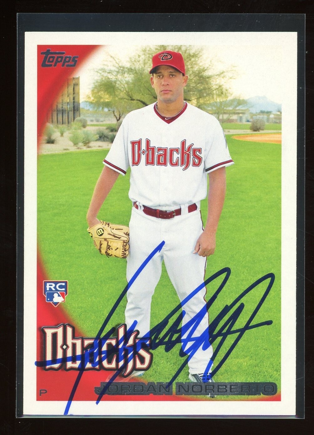 2010 Topps JORDAN NORBERTO Signed Card autograph auto DBACKS A'S | eBay