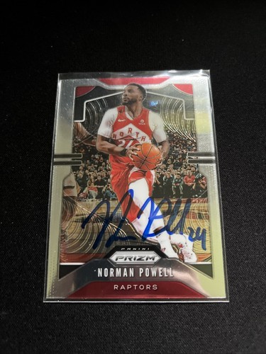 2019-20 Panini Prizm #159 Norman Powell Signed Autographed Card Toronto ...