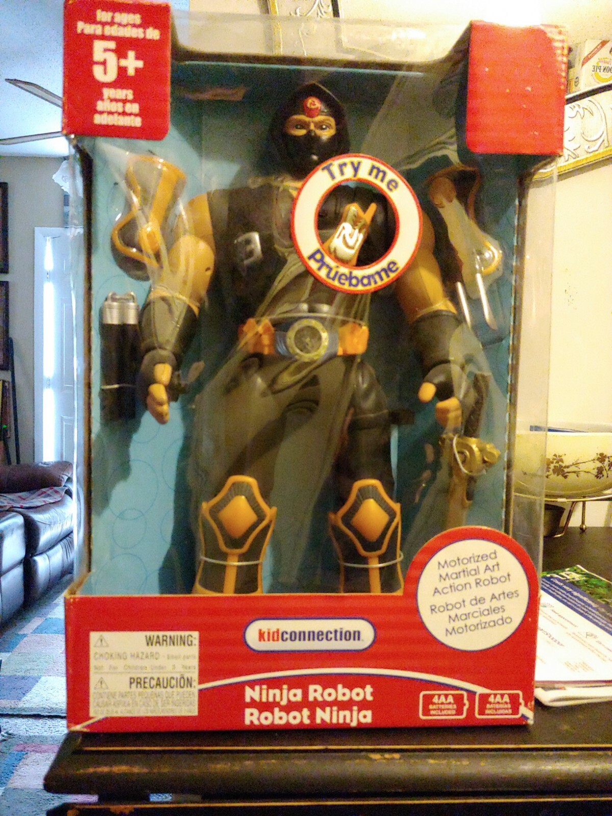 Kid Connection Ninja Martial Art Action Figure Motorized Robot 16" Tall ...