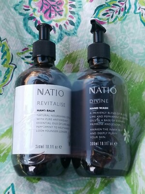 NATIO Revitalize Hand wash & Divine Hand Balm Set, New 10.1oz/ea USA ...