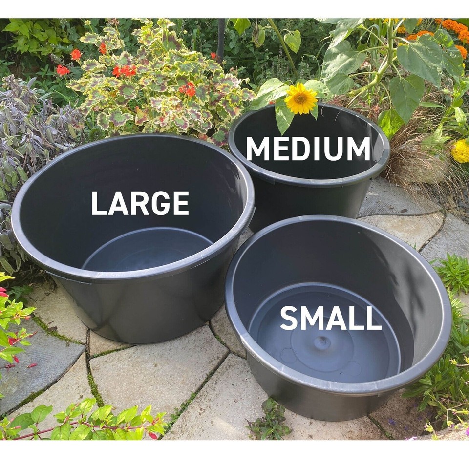 Garden heavy duty round sump pond / pebble pool / garden wildlife water ...