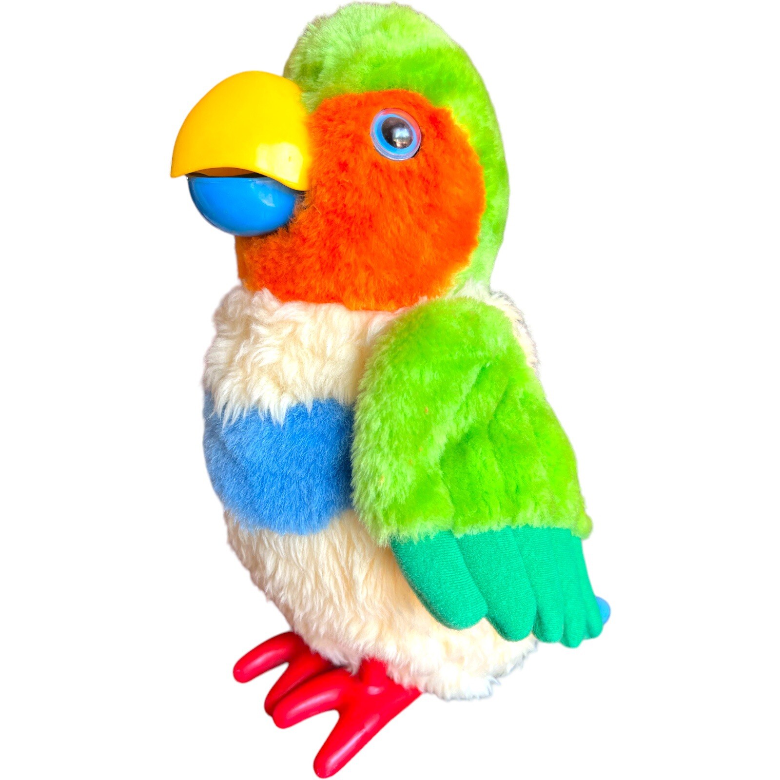 Vintage 1986 Polly Parrot Tiger Electronics Talking 12" Toy Voice ...