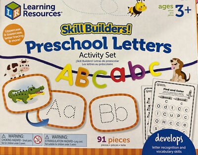 Learning Resources Skill Builders! Preschool Letters Multicolor | eBay