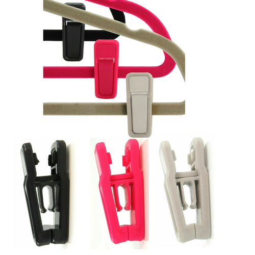 Removable Plastic Clips for Clothes Coat Hangers adjustable Grips ...