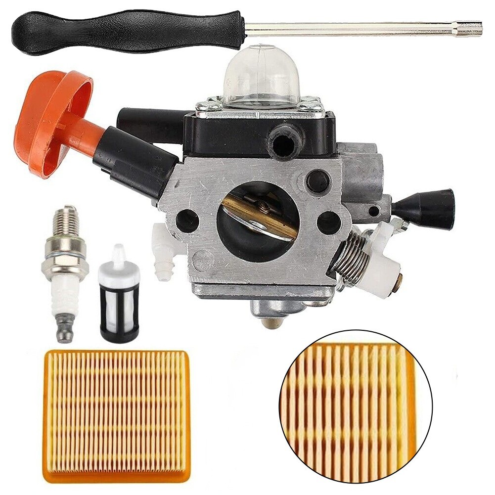 Carburettor Kit Set including Fuel Filter for Stihl FS89 FS91 FS111 ...