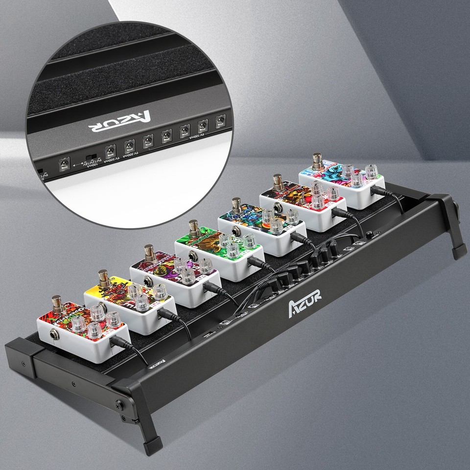 AZOR Pedalboard Built-in 10 Outputs Power Supply Pedal Board Output Is ...