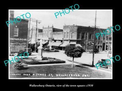 6x4 HISTORIC PHOTO OF CANADA WALLACEBURG ONTARIO VIEW OF THE TOWN ...