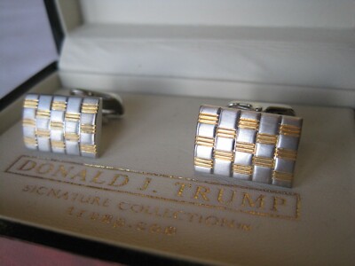 Donald Trump Signature Collection Checkerboard Rectangular Cufflinks | eBay