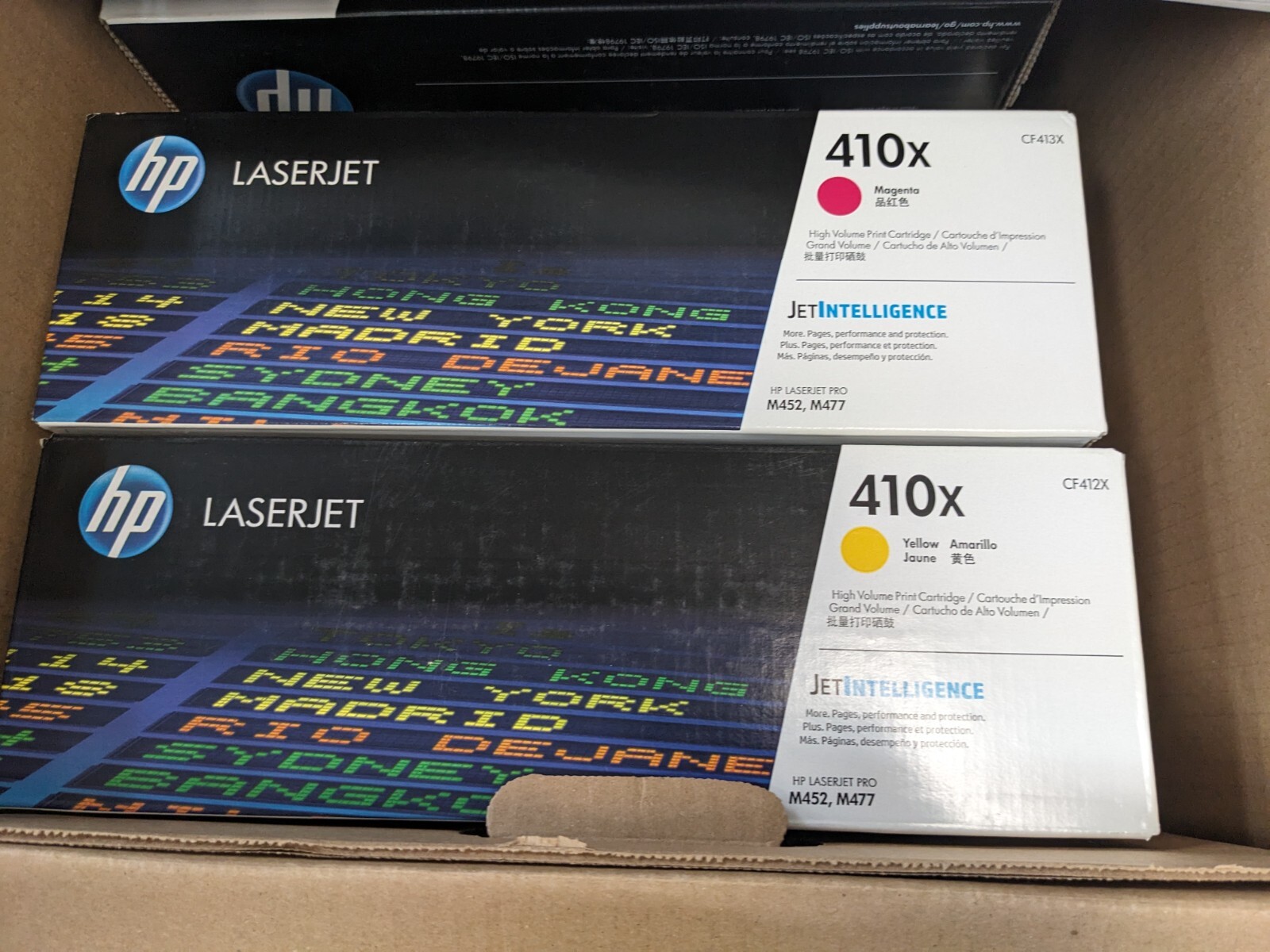 HP CF412X 410X High Yield Cyan/Magenta/Yellow Original Toner Cartridge ...