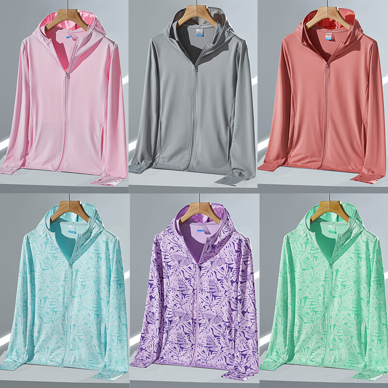 Women Summer Ice Silk UV Sun Protection Jacket Ultralight Thin Long ...