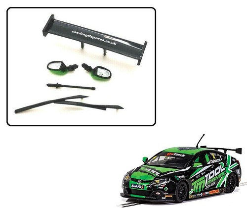 Scalextric W11315 MG6 NGTC BTCC Rear Wing Spoiler Mirrors Wiper Aerial ...