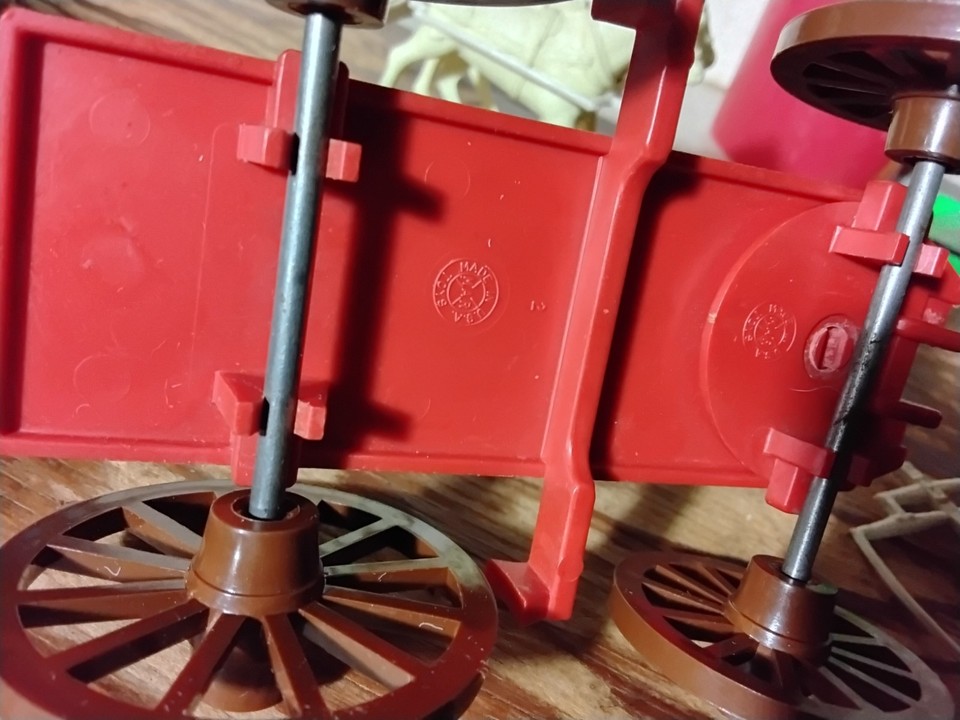 Marx RED Buckboard Wagon CUSTOM western Ranch Cowboy playset | eBay
