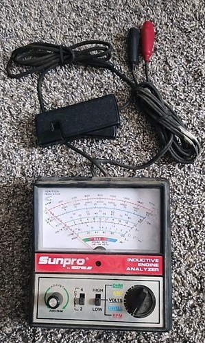 SUNPRO BY ACTRON CP 7673, INDUCTIVE ENGINE ANALYZER BASIC CONNECTIONS ...