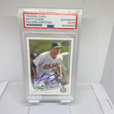2013 Topps Pro Debut Matt Olson Auto PSA Authentic #120 | eBay